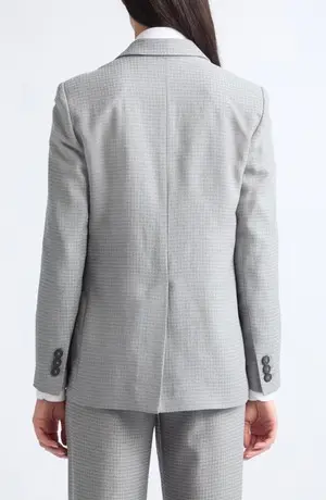 Emporio Armani Structured Single-button Blazer With Peak Lapels