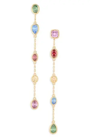 SWAROVSKI Imber Mixed Cut Cubic Zirconia Drop Earrings - Multi/gold