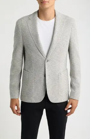 BOSS Hanry Slim Fit Sport Coat - Open Grey
