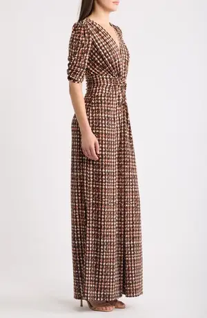 Vince Camuto Twist Front Wide Leg Jumpsuit