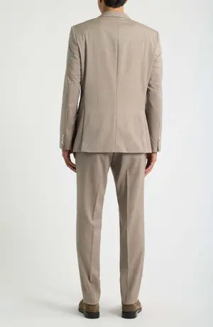 BOSS Virgin Wool Suit - Medium Beige