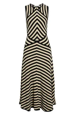 Zimmermann Valiant Deco Stripe Rib Sweater Dress