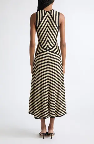 Zimmermann Valiant Deco Stripe Rib Sweater Dress