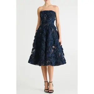 HELSI Strapless Embellished Cocktail Dress - Midnight Blue