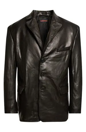 LU'U DAN Leather Blazer