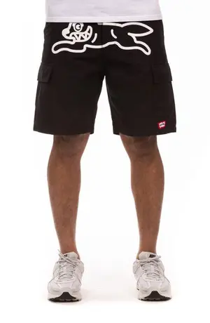 ICECREAM King Cone Cargo Shorts - Black
