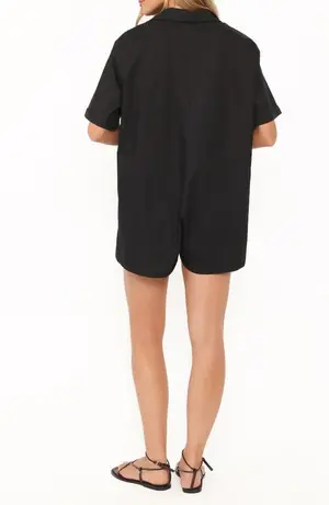 PETAL & PUP Calypso Button Front Romper