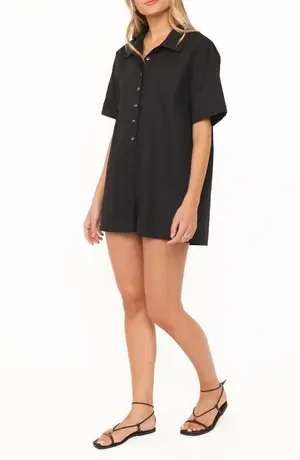 PETAL & PUP Calypso Button Front Romper