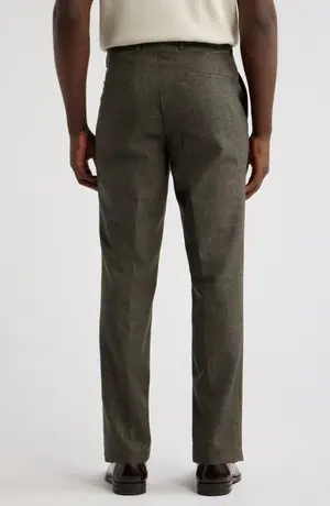BOSS Genius Slim Fit Wool And Linen Trousers