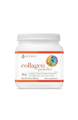 YOUTHEORY Premium Hydrolyzed Collagen Powder With Vitamin C And Biotin 20 Oz - None