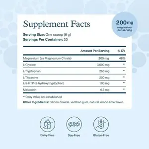 YOUTHEORY Sleep Nighttime Relaxation Powder Supplement Lemon-lime 6 Oz