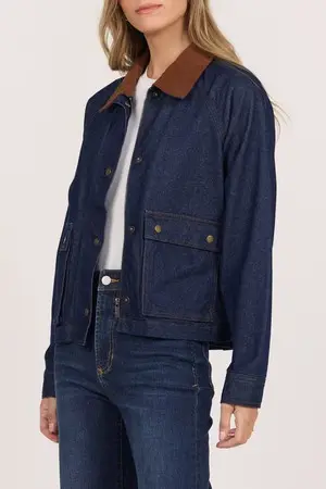 DEAR JOHN Weston Barn Jacket With Contrast Collar