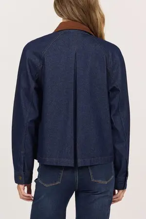 DEAR JOHN Weston Barn Jacket With Contrast Collar