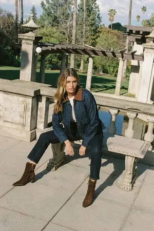 DEAR JOHN Weston Barn Jacket With Contrast Collar