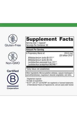 METAGENICS Ultraflora Restore Probiotic Gut Health Supplement 30 Capsules