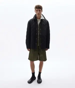 Bottega Veneta Nylon And Cotton Quilted Overshirt - Double Black