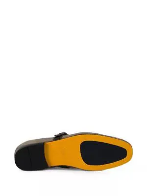 DOUCAL'S Buckle-fastening Suede Ballet Flats