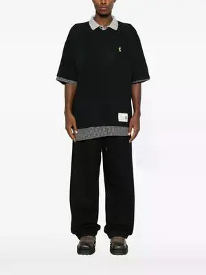 Mihara Yasuhiro Layered-design Logo-patch T-shirt