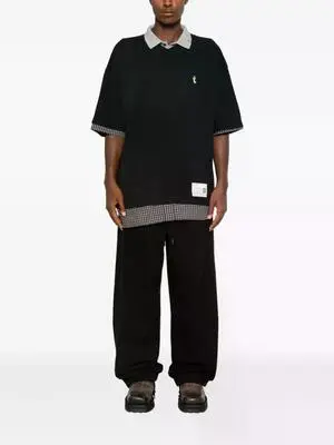 Mihara Yasuhiro Layered-design Logo-patch T-shirt
