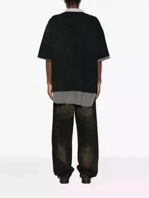 Mihara Yasuhiro Layered-design Logo-patch T-shirt