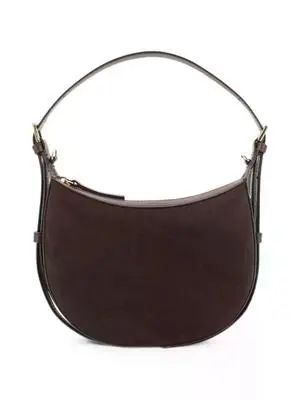 ATP ATELIER Mini Silea Suede-panelled Curved Shoulder Bag