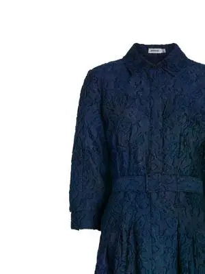 Simkhai Courtney Jacquard-effect Belted Maxi Dress