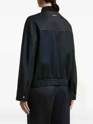 Peserico Piped-trim Elasticated-hem Jacket
