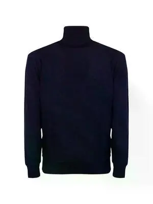 CRUCIANI Roll-neck Knitted Sweater - Blue