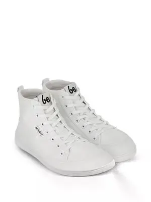 Be Lenka High-top Sneakers With Round Toe And Logo Detail - White