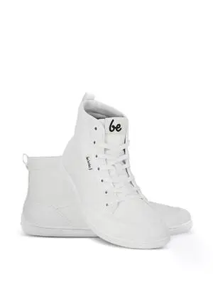 Be Lenka High-top Sneakers With Round Toe And Logo Detail - White