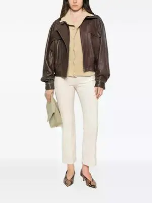 Peserico Seam-detail Slit-hem Trousers