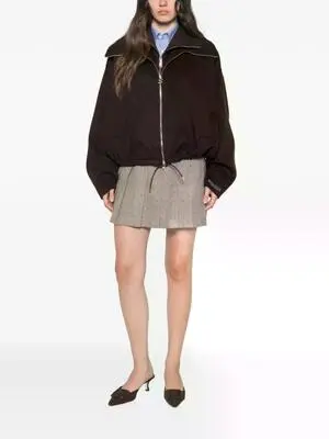 P.a.r.o.s.h Crystal-embellished Pleated Mini Skirt