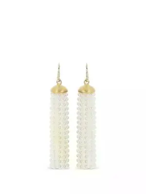 Irene Neuwirth Medium Tassel Akoya Pearl And Diamond Earrings - Gold