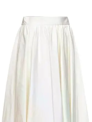 BLANCA VITA Gathered Pleated Midi Skirt