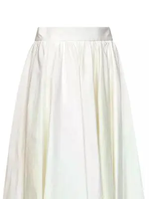 BLANCA VITA Gathered Pleated Midi Skirt