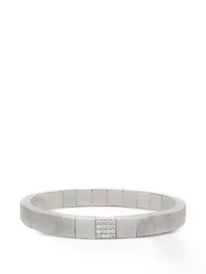 Roberto Demeglio 18k White Gold Diamond Scacco Bracelet - Silver