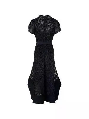 3.1 Phillip Lim Belted Textured-finish Midi Dress