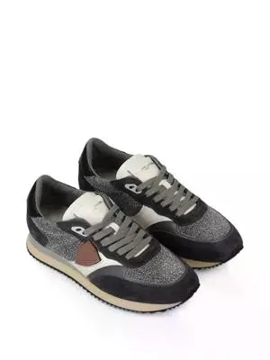 Philippe Model Glitter-detail Leather Sneakers