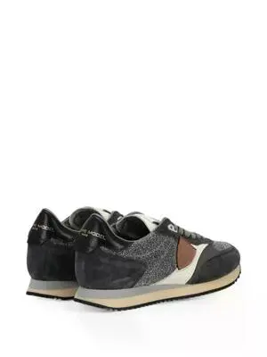 Philippe Model Glitter-detail Leather Sneakers