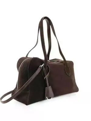 ATP ATELIER Noale Suede Tote Bag - Brown
