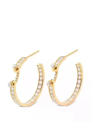 NOUVEL HERITAGE Eternity Diamond Hoop Earrings - Gold