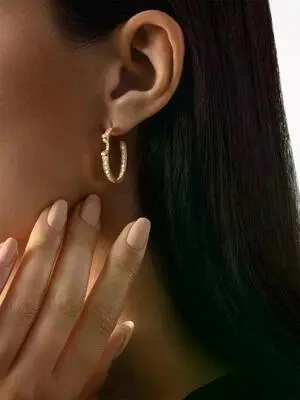 NOUVEL HERITAGE Eternity Diamond Hoop Earrings