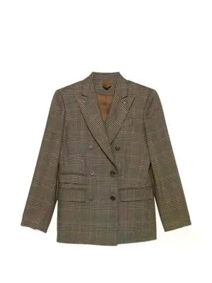 Max Mara Double-breasted Checked Blazer