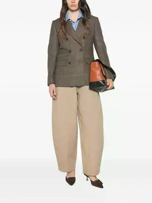 Max Mara Double-breasted Checked Blazer