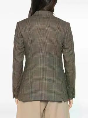 Max Mara Double-breasted Checked Blazer