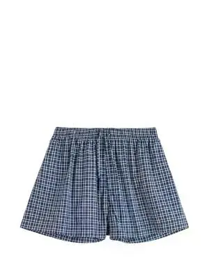 TEKLA Check-print Organic-cotton Pajamas - Blue