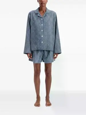 TEKLA Check-print Organic-cotton Pajamas