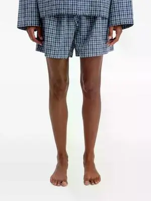 TEKLA Check-print Organic-cotton Pajamas
