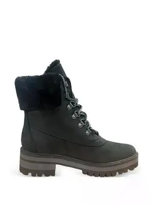 Timberland Courmayeur Valley Shearling-trim Ankle Boots - Black