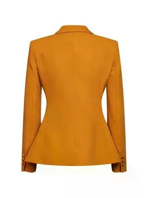 BLANCA VITA Single-breasted Fitted Jacket - Orange